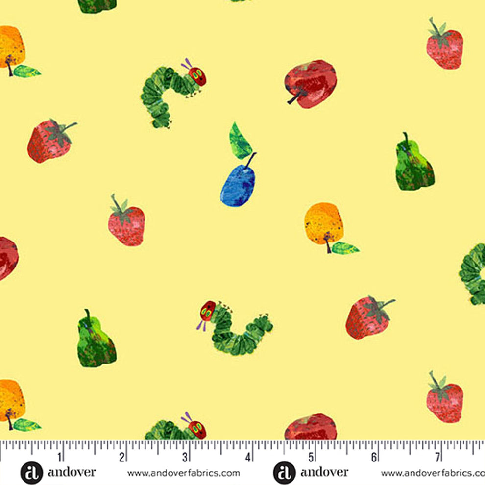 (4.5 yd) The Very Hungry Caterpillar Snack Time Yellow 1440-Y ...