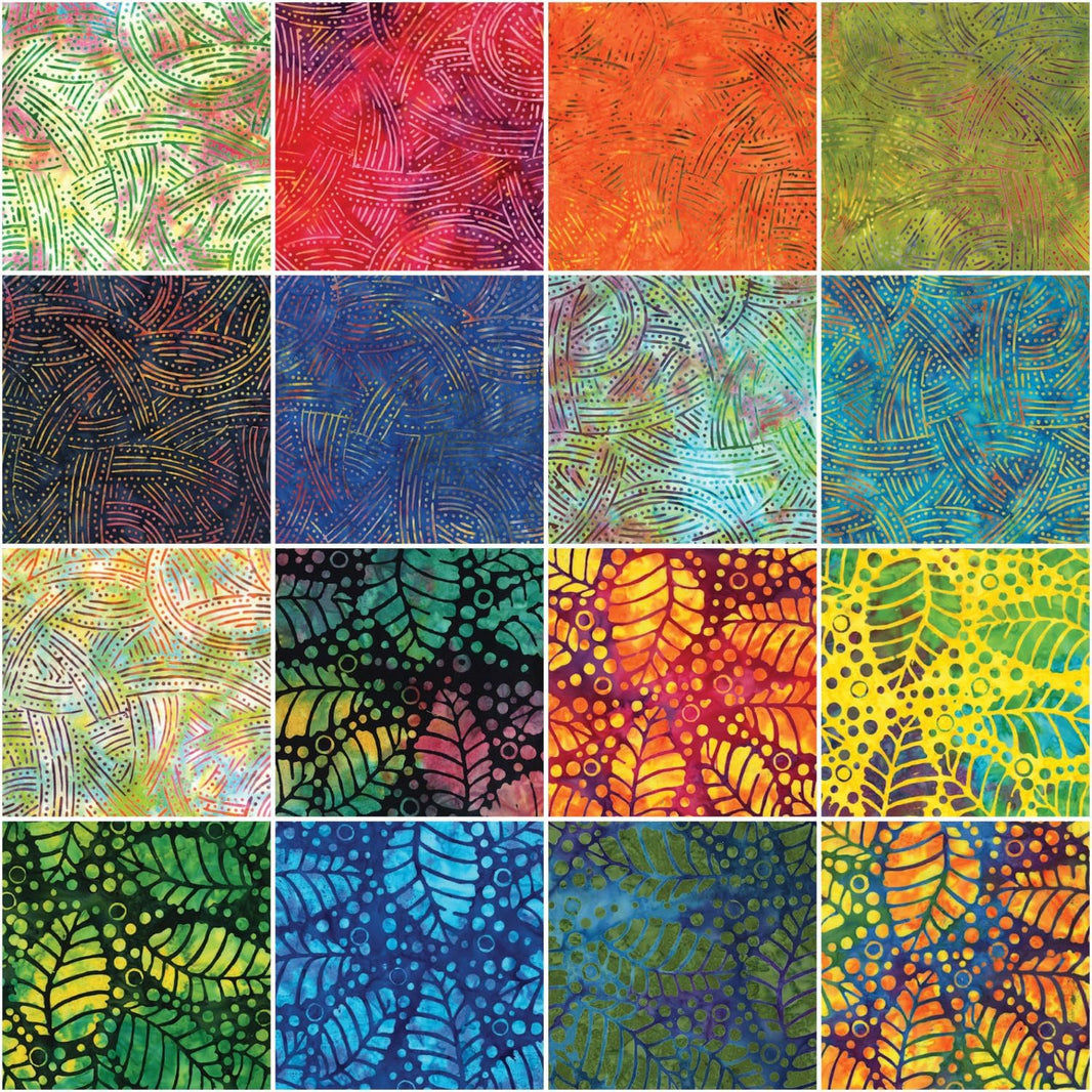 Benartex Bali Triple-Dyed Batiks Strip-pies – JellyRollFabric.net