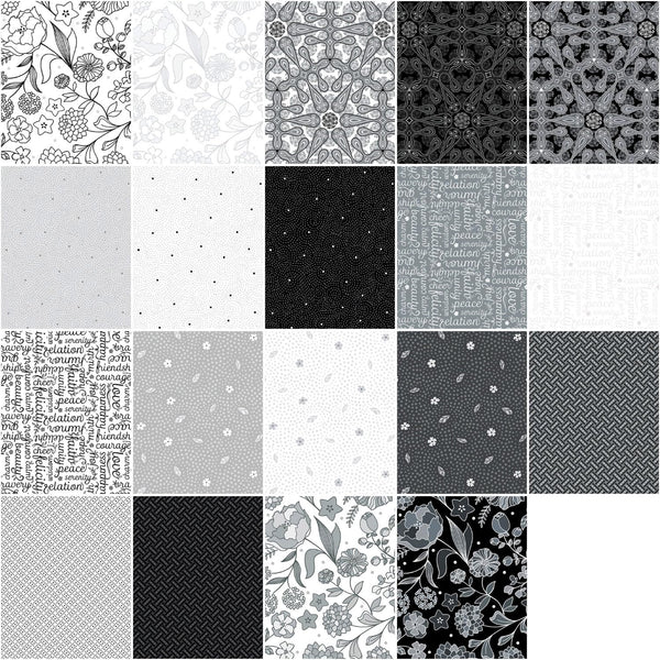 Charm Pack 5x5 Squares - Benartex Botanica - 40 5" Squares ...