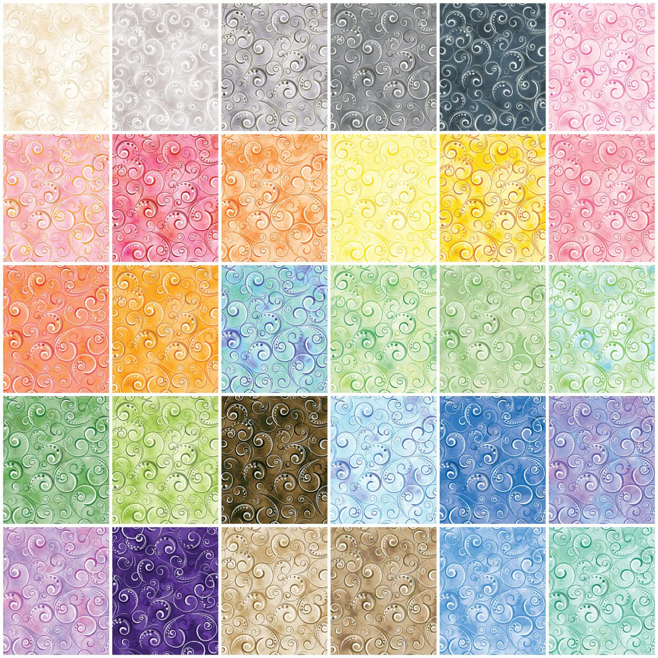 Charm Pack 5x5 Squares - Benartex Pearl Splendor - 40 5" Squares ...