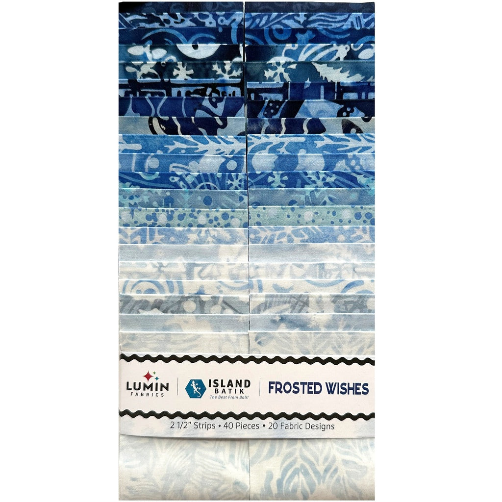 Island Batik - Frosted Wishes - 20 Fabrics, 40 Total Strips ...