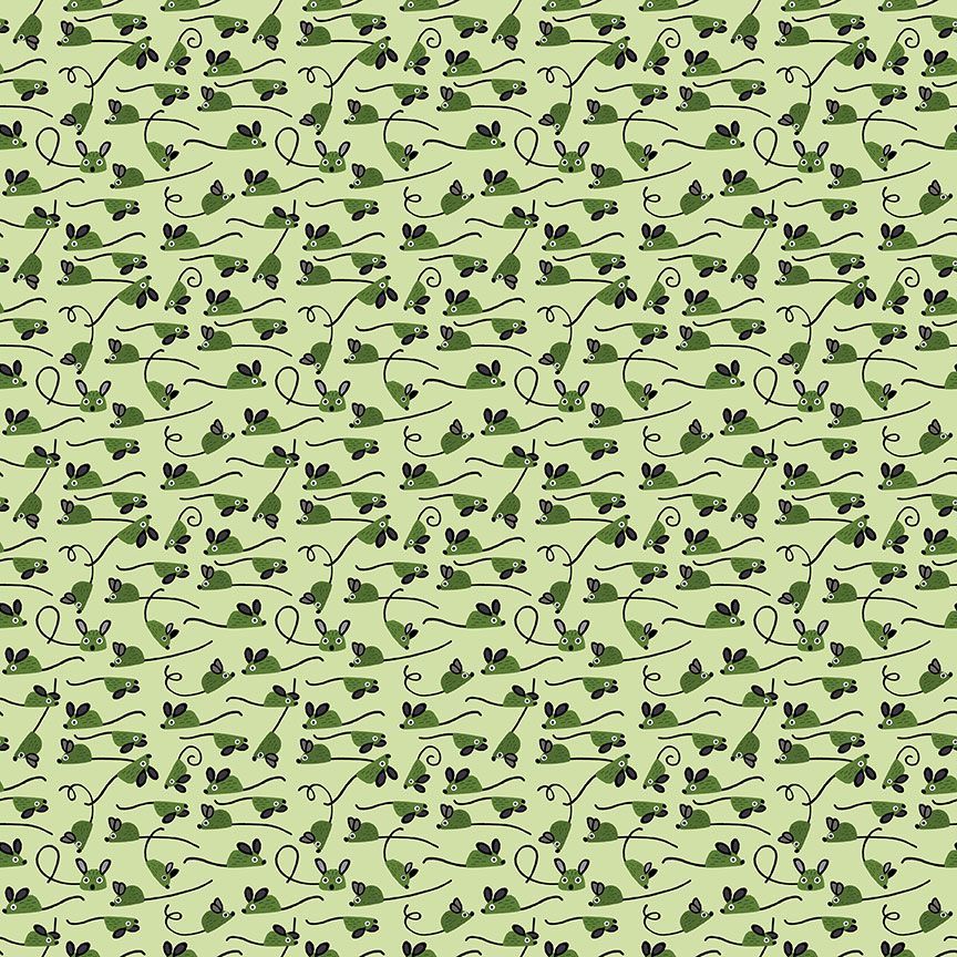 (5 yd) Timeless Treasures Dear Stella-DLW2908 Mice Pea ...