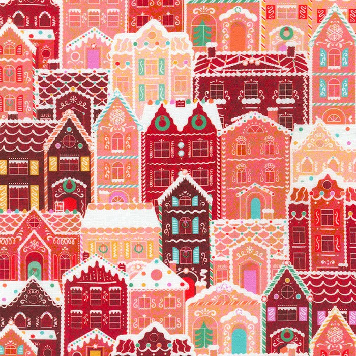 (3.5 yd) Robert Kaufman Tinsel Town Gingerbread House WELD-21012-99 Ch ...