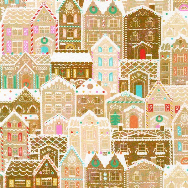 (5 yd) Robert Kaufman Tinsel Town WELD-21012-468 Gingerbread ...