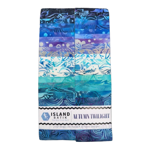Island Batik - Autumn Twilight - 20 Fabrics, 40 Total Strips ...
