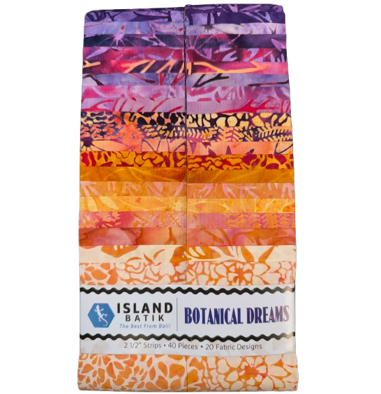Island Batik - Botanical Dreams - 20 Fabrics, 40 Total Strips ...