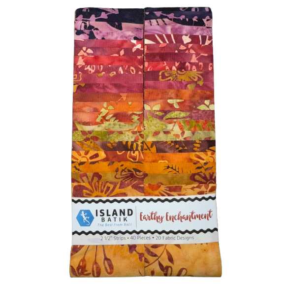 Island Batik - Earthly Enchantments - 20 Fabrics, 40 Total Strips – JellyRollFabric.net