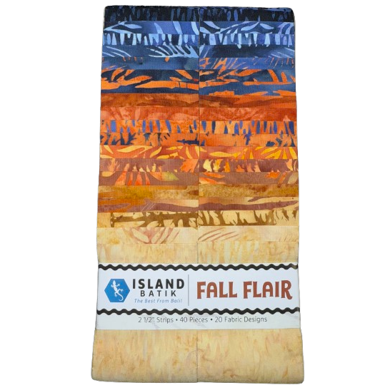 Island Batik - Fall Flair - 20 Fabrics, 40 Total Strips ...