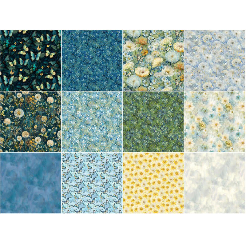 Timeless Treasures - Forest Whisper - 40 2.5" Strips/Jelly Roll ...