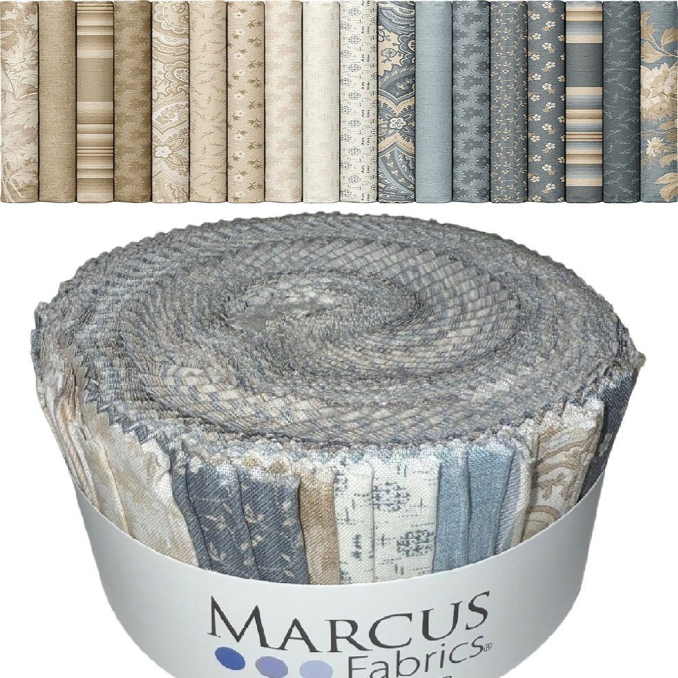 Marcus Fabrics - Franklin House By Dolores Smith - 40 2.5" Strips/Jell ...