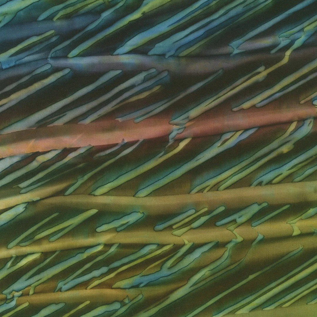 (1.5 yd) Robert Kaufman Artisan Batiks Raku Stripe 21924-231 Nightfall ...