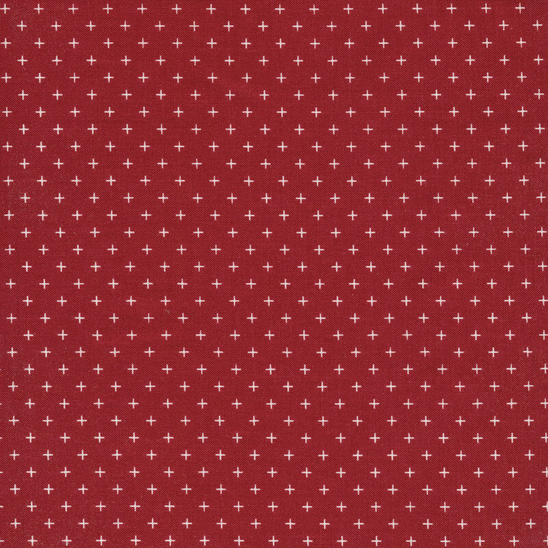 (1.5 yd) Riley Blake Heirloom Red C14347 Berry Criss Cross ...