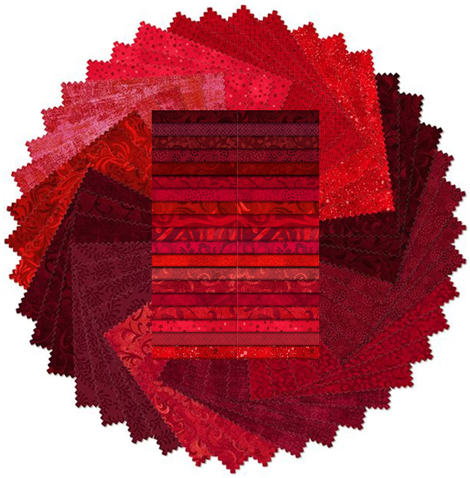 Wilmington Prints - 40 Karat Gems - Ruby Days – JellyRollFabric.net