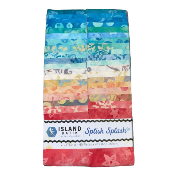 Island Batik - Splish Splash - 20 Fabrics, 40 Total Strips ...