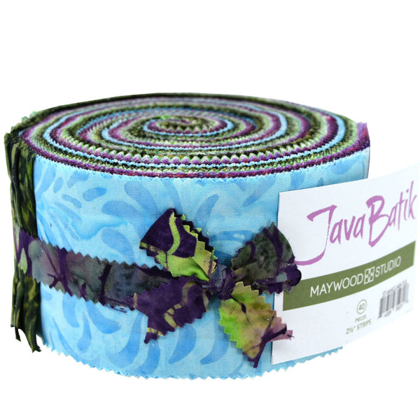 Maywood Studio - Java Batiks - Tulip - 40 Strips – JellyRollFabric.net