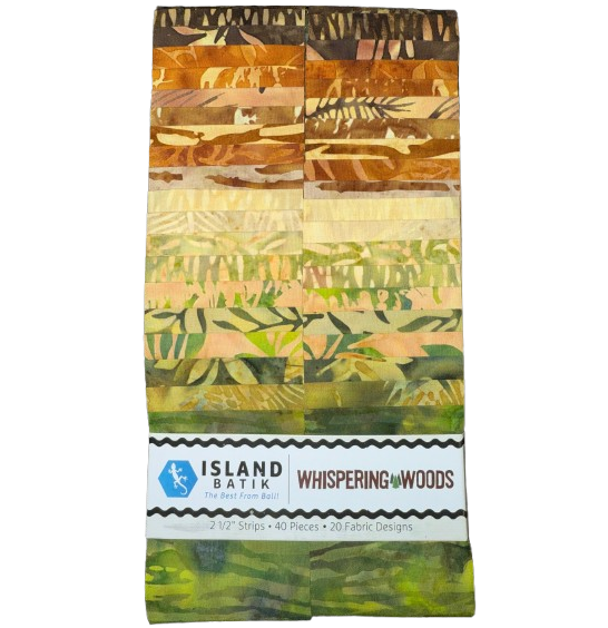 Island Batik - Whispering Woods - 20 Fabrics, 40 Total Strips ...