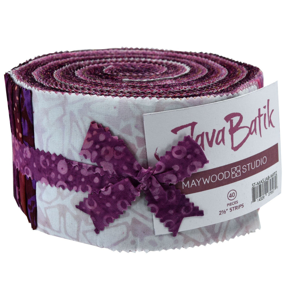 Maywood Studio - Java Batiks - Wine Purple - 40 Strips ...